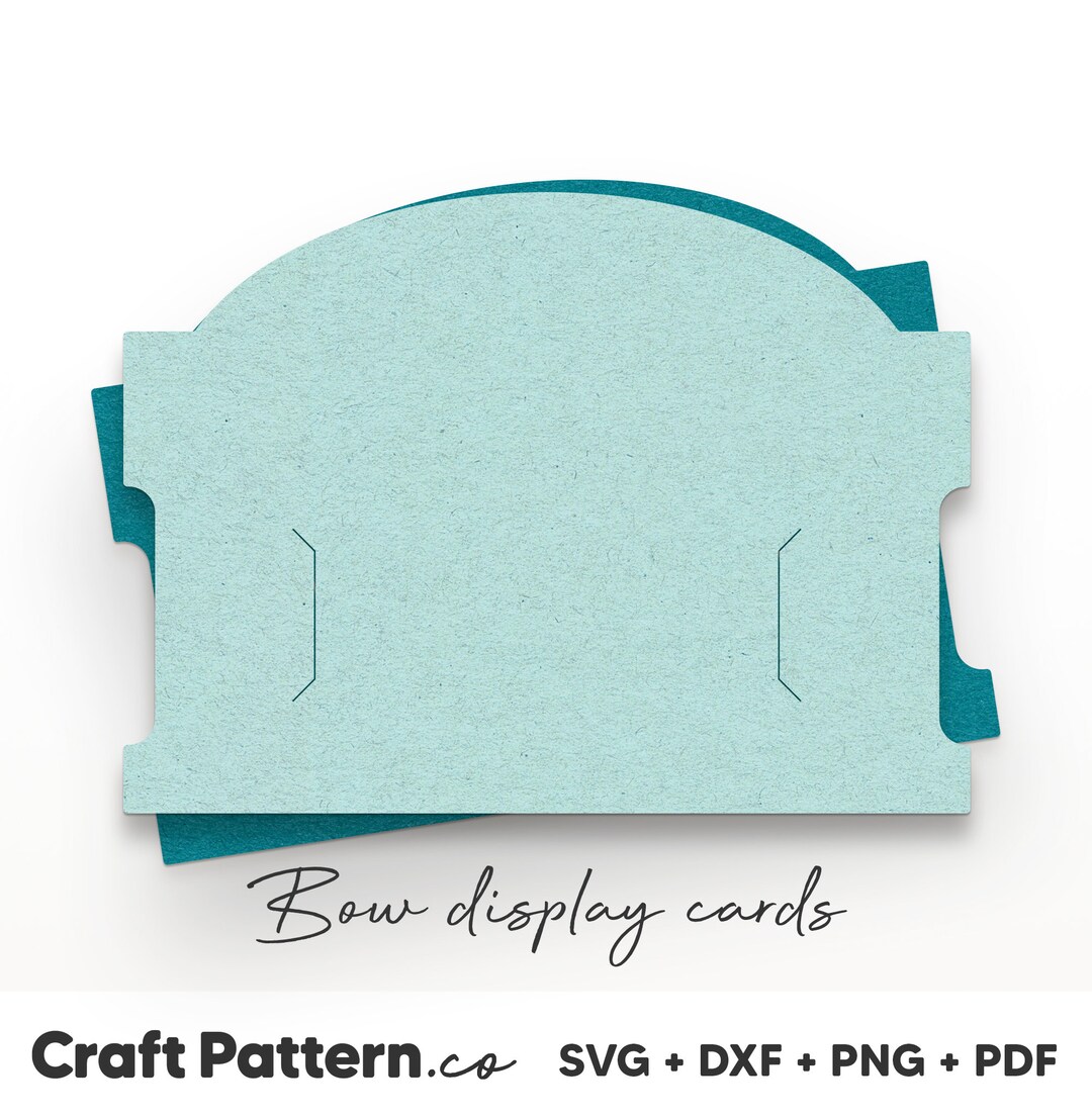 Bow Display Card SVG, 5.5" X 7.5" Bow Cards SVG, Display Template SVG ...