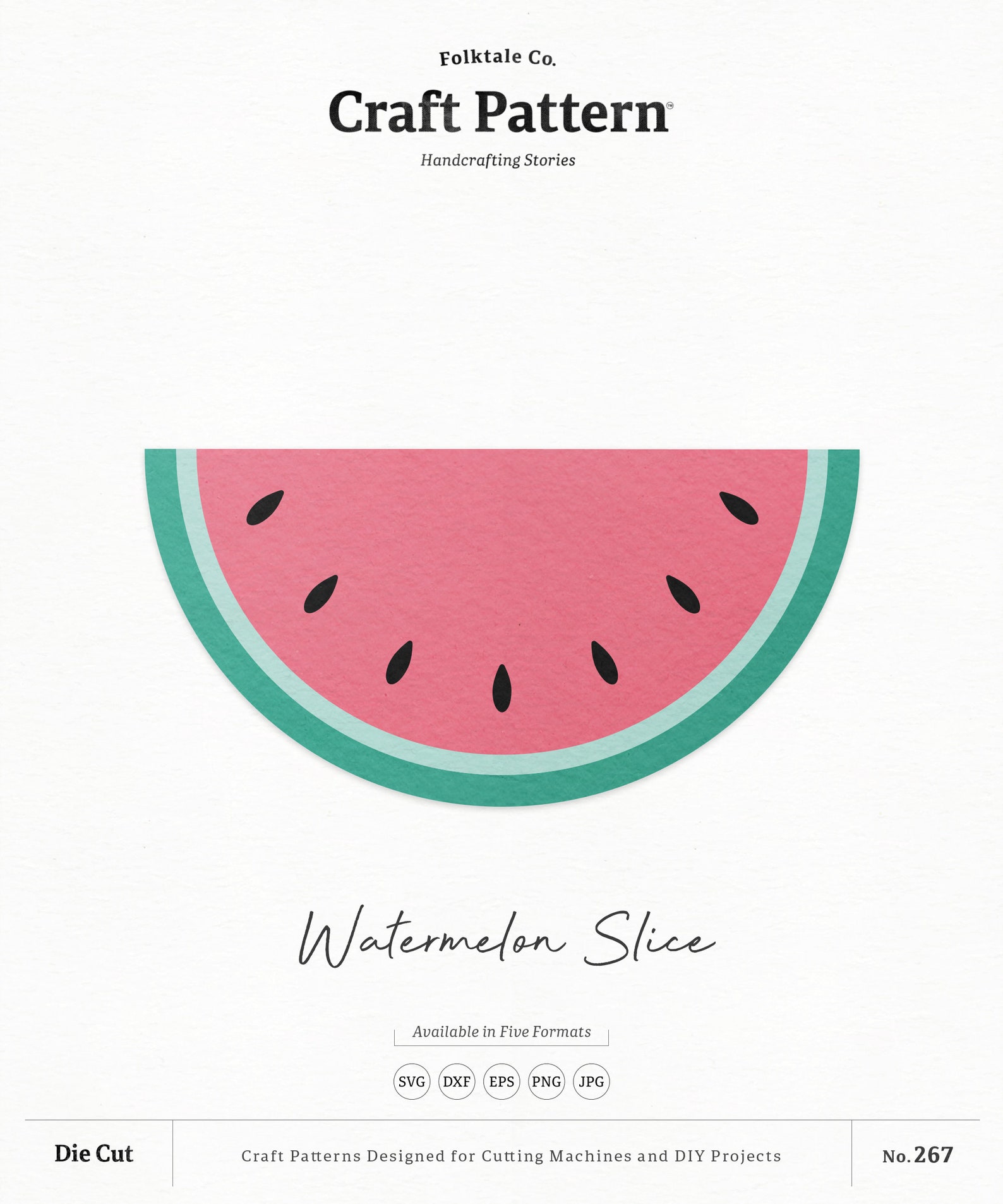 Watermelon SVG Craft Pattern Watermelon Slice SVG Summer | Etsy