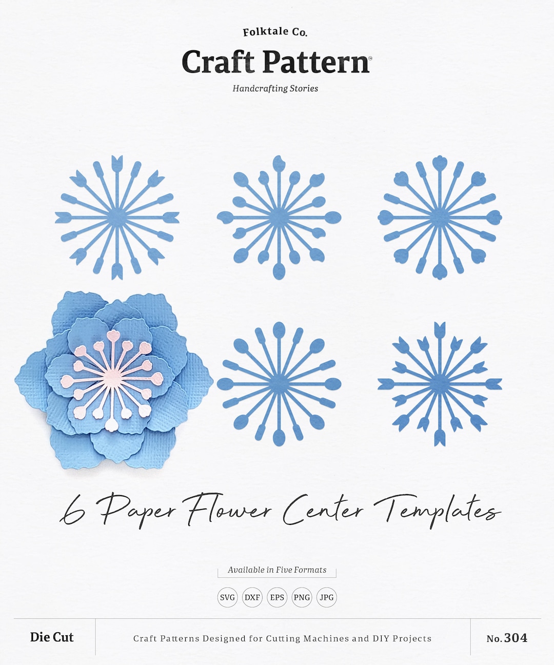 Paper Flower Center Templates SVG, Paper Flower Centers SVG, Giant ...