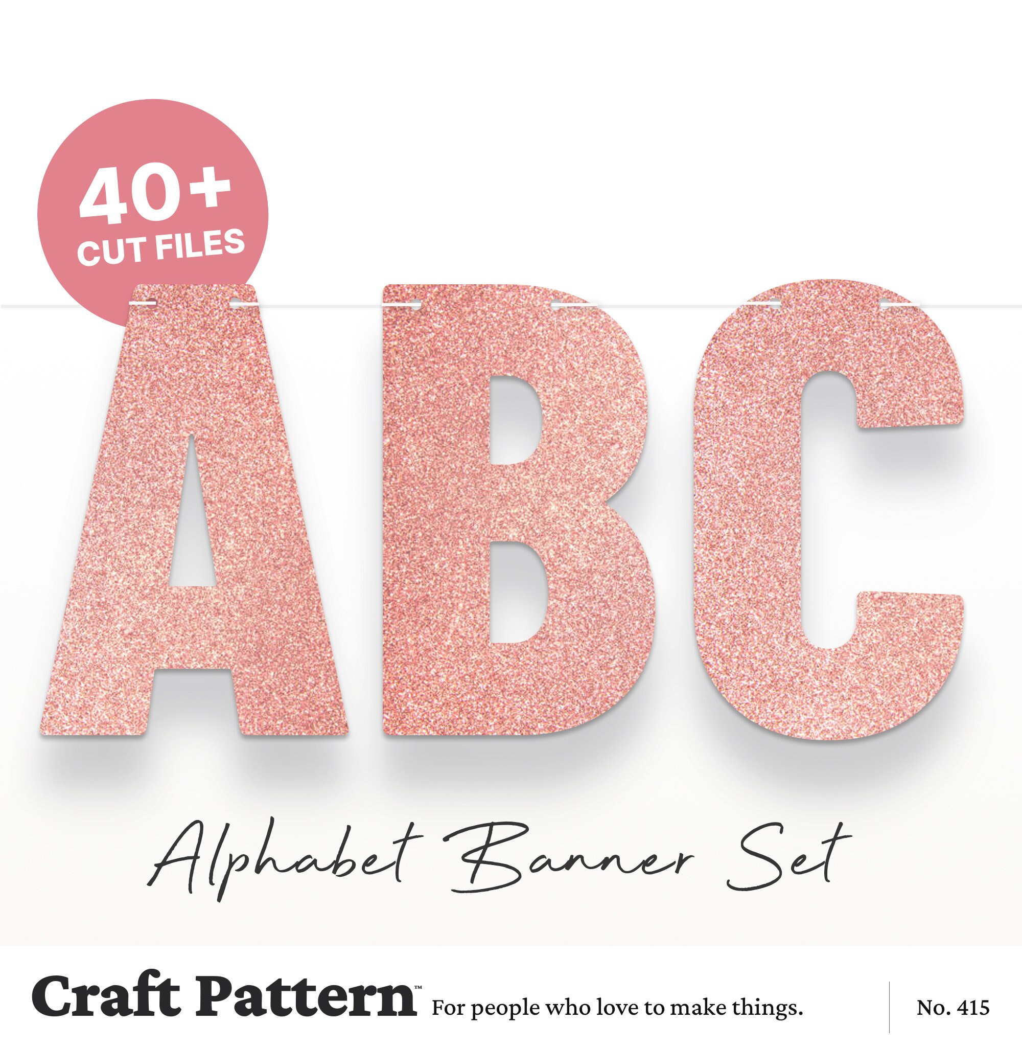 Alphabet Banners SVG Bunting SVG DIY Custom Banners Party - Etsy