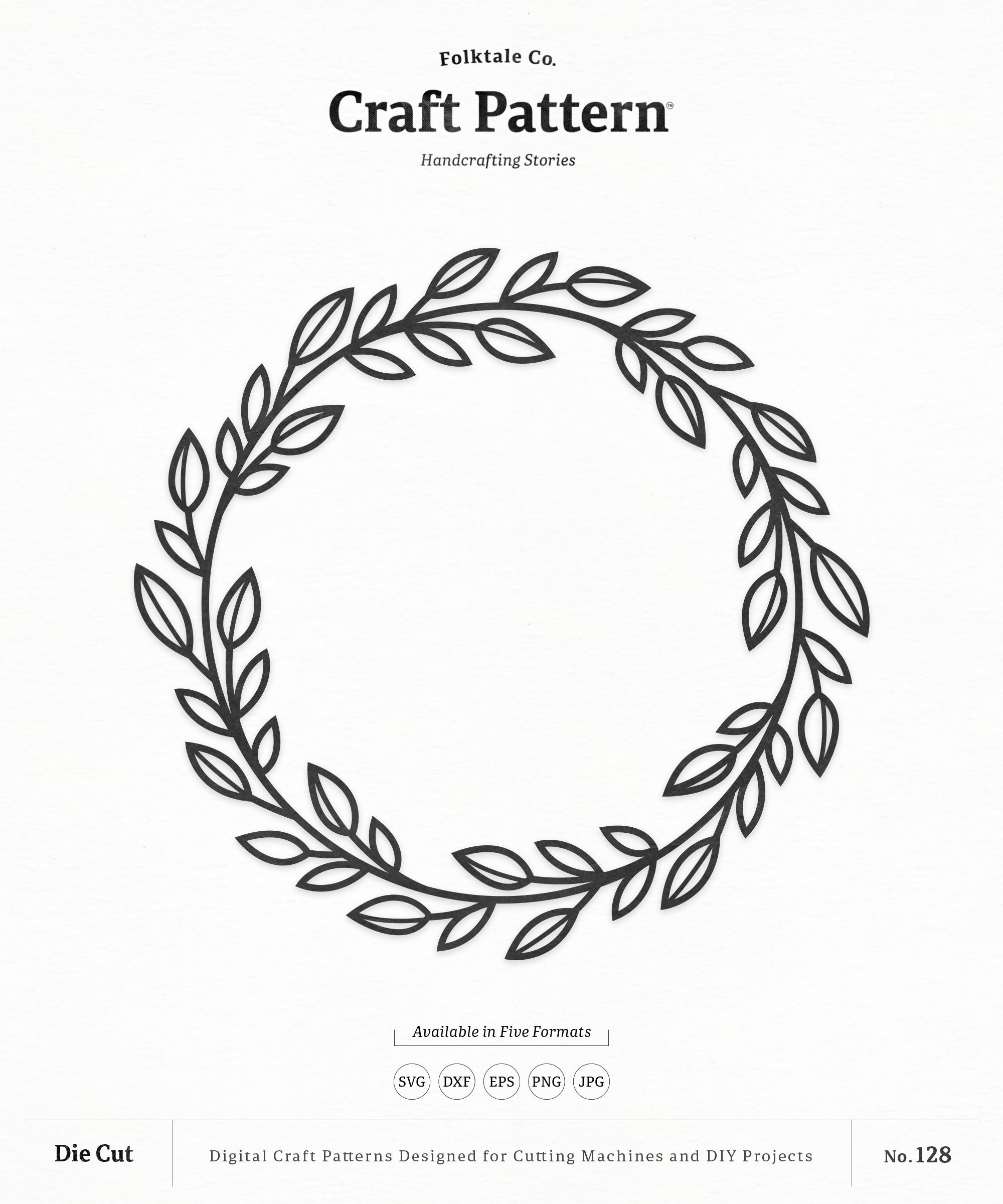 Leaf Wreath Silhouette SVG Leaf Wreath Clip Art Leaf Wreath Silhouette ...