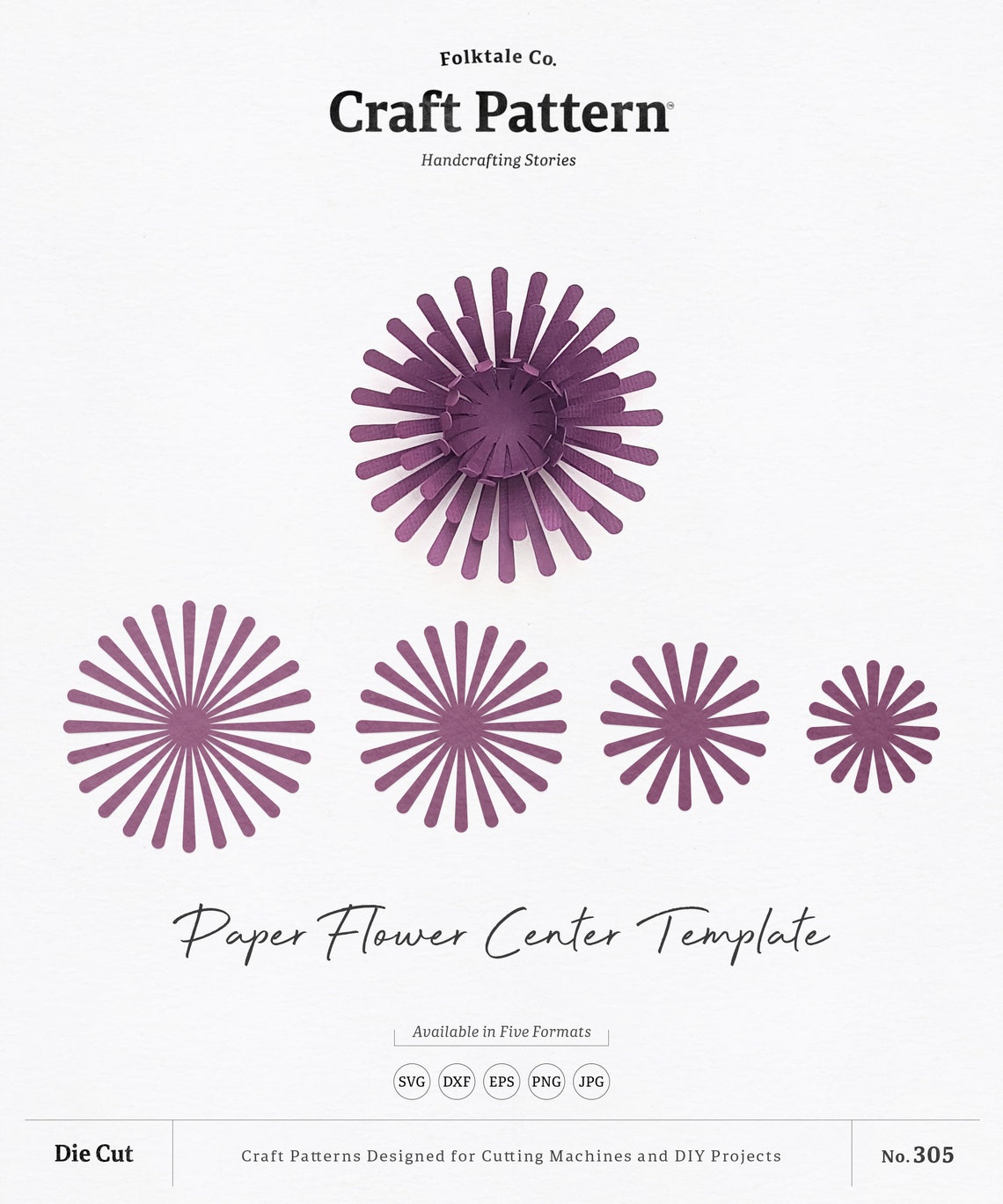 Giant Paper Flower Center Templates SVG Paper Flower Centers - Etsy UK