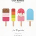 Ice Popsicle SVG Craft Pattern, Ice Lolly SVG, Ice Cream SVG, Summer ...