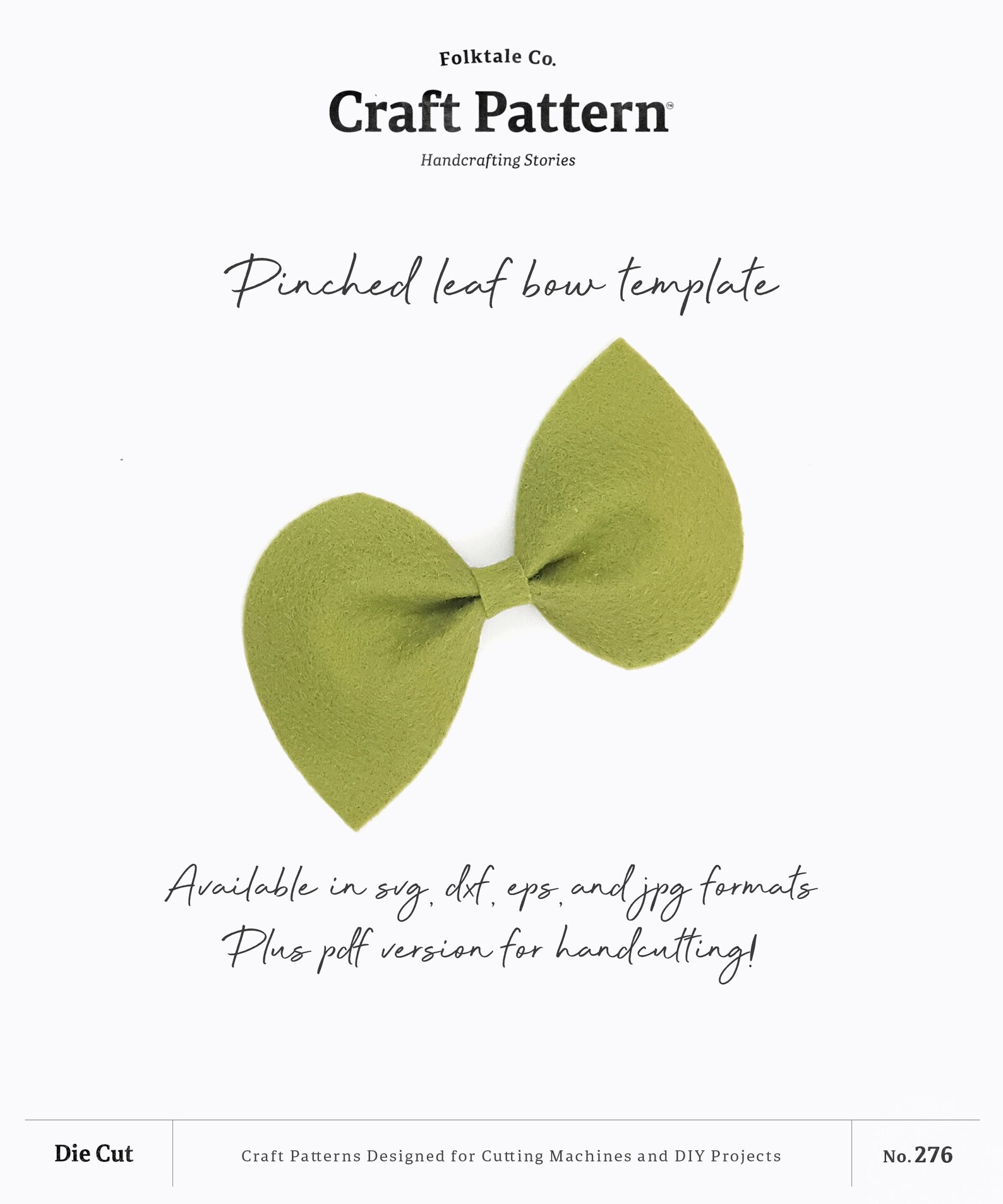 Pinched Leaf Bow Template SVG, Bow SVG, Bow Template, Pinched Bow SVG ...