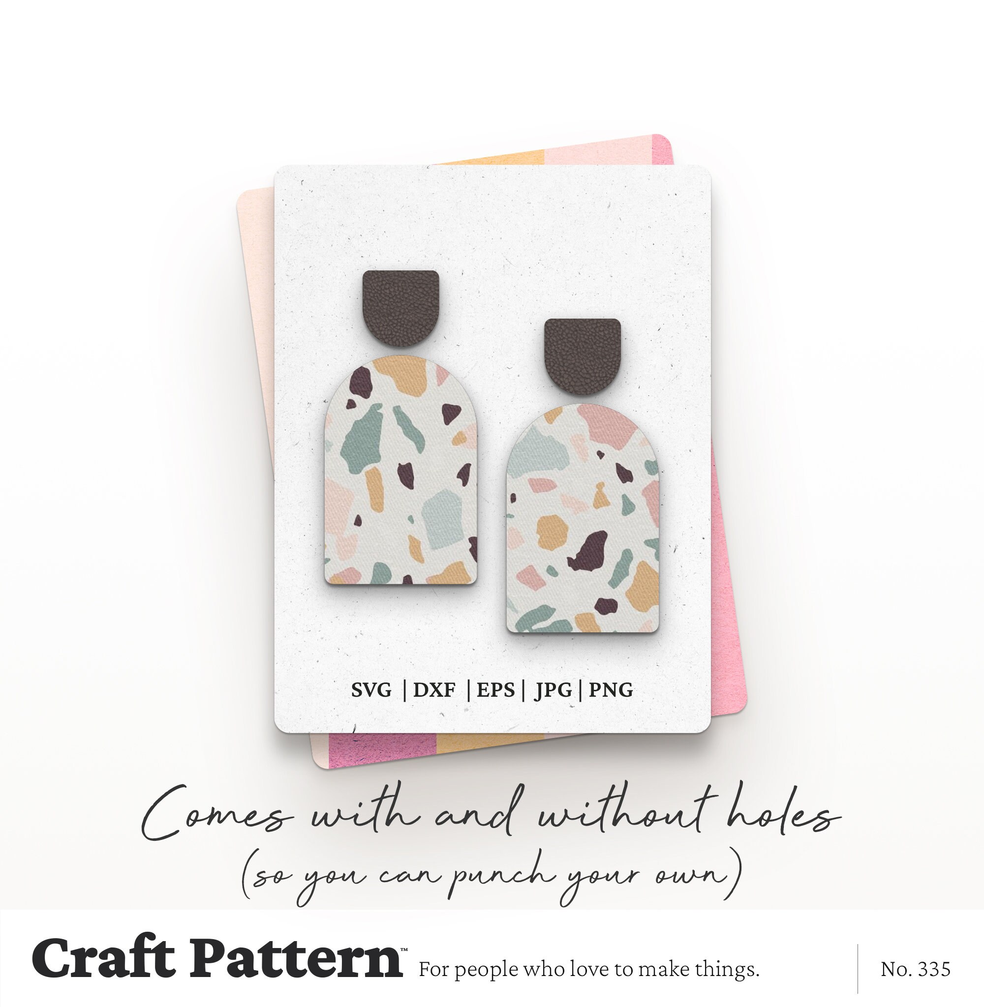 Geometric Earrings SVG Earring SVG Earring Template - Etsy