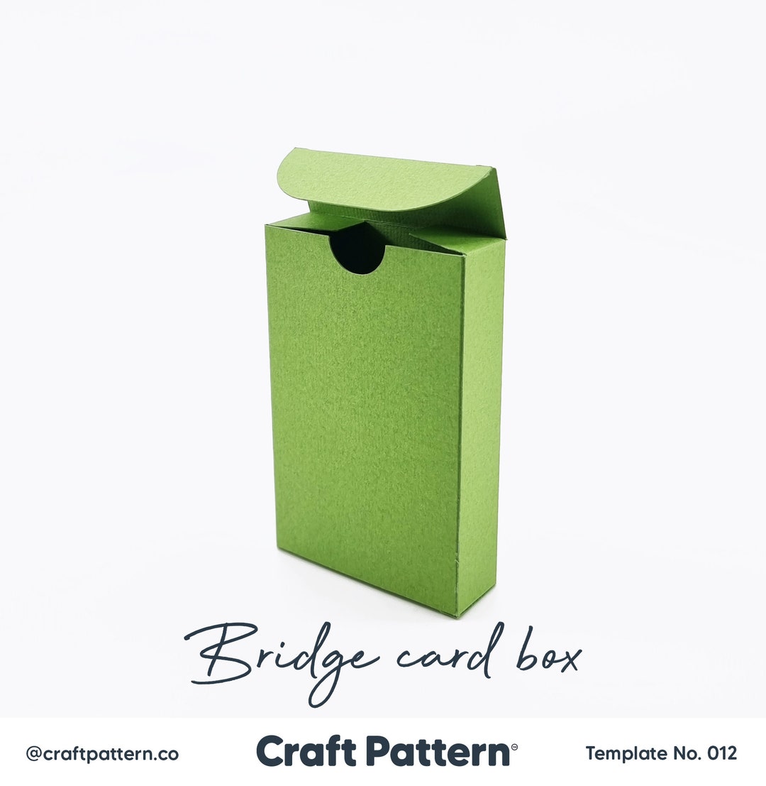 Bridge Card Box Template SVG, Gift Box SVG, Party Favor Box SVG, Box ...