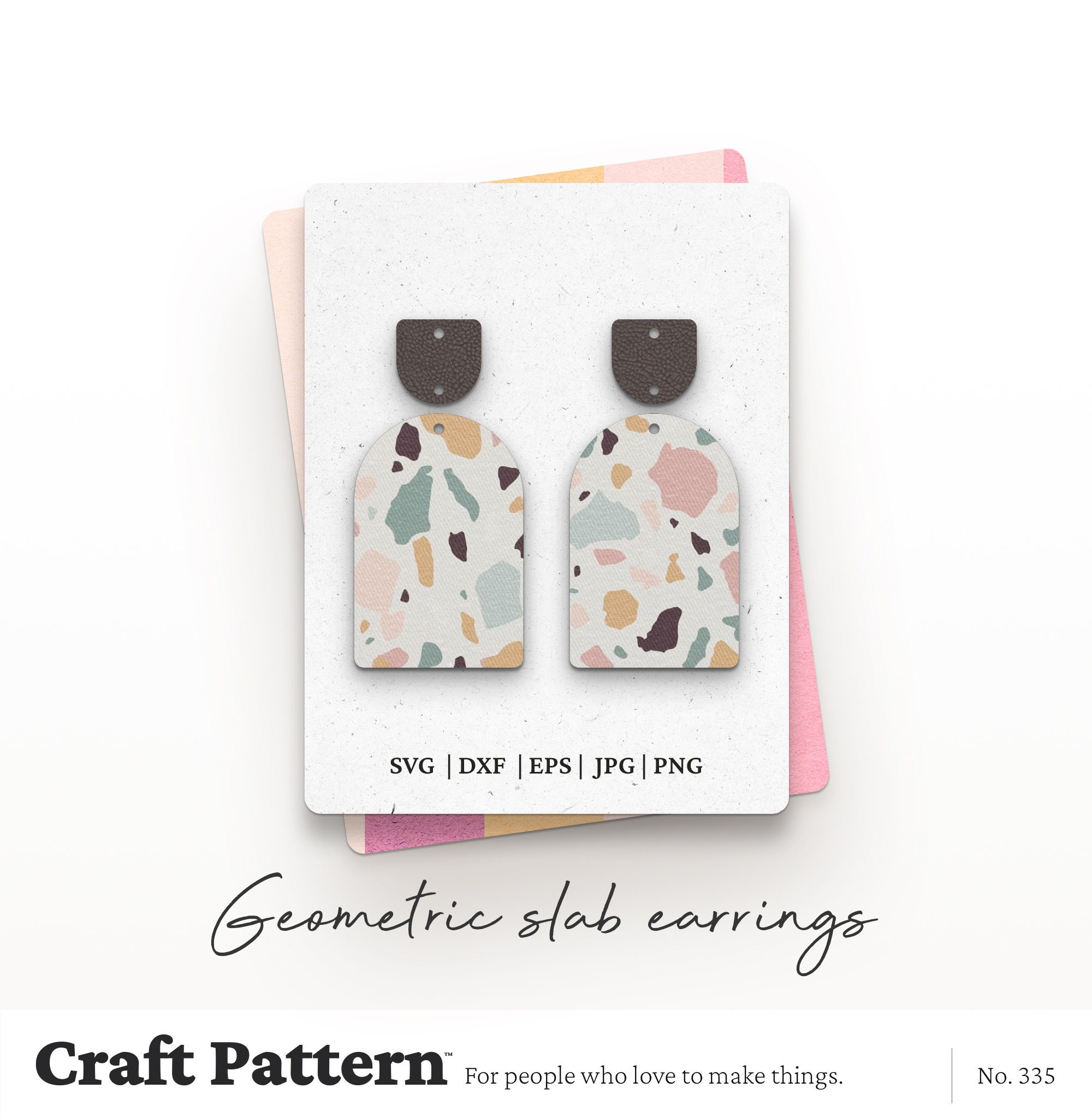 Geometric Earrings SVG Earring SVG Earring Template - Etsy