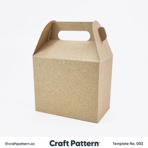 Square Gable Box SVG, Box Template SVG, Gift Box SVG, Party Favor Box ...