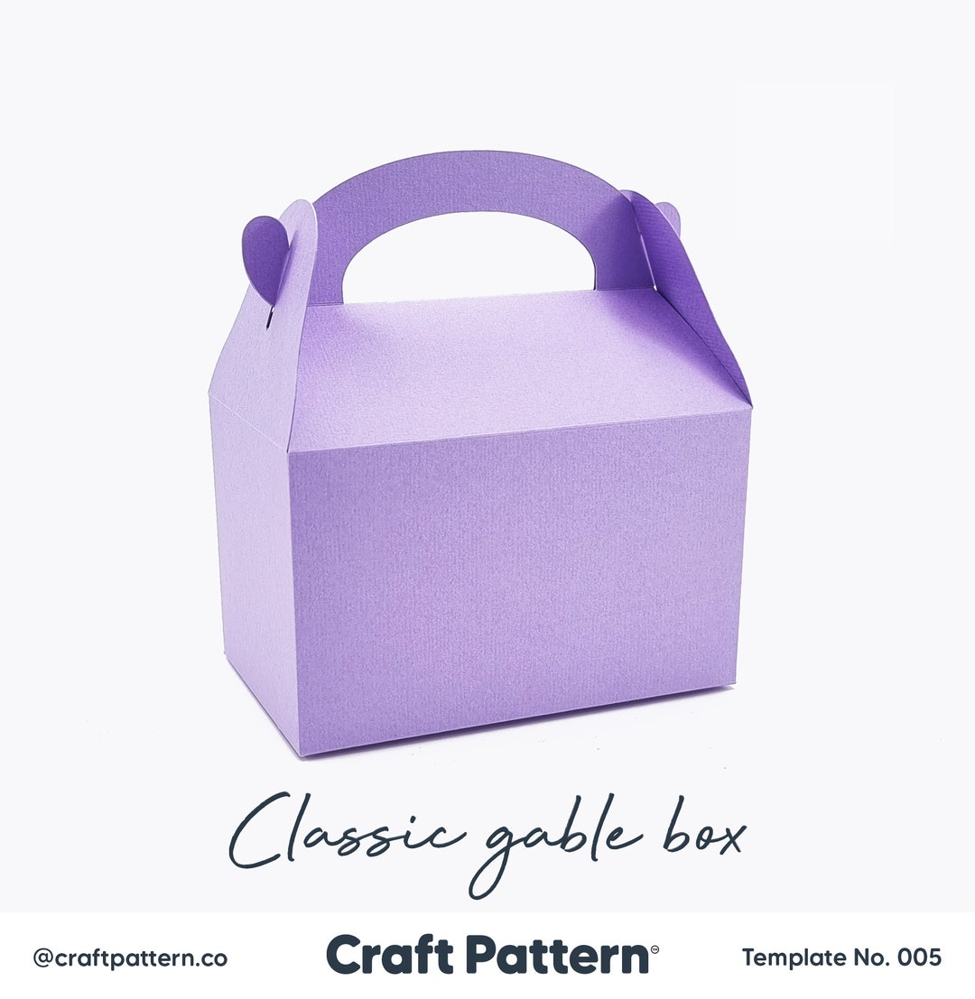 Classic Gable Box SVG, Box Template SVG, Gift Box SVG, Party Favor Box ...