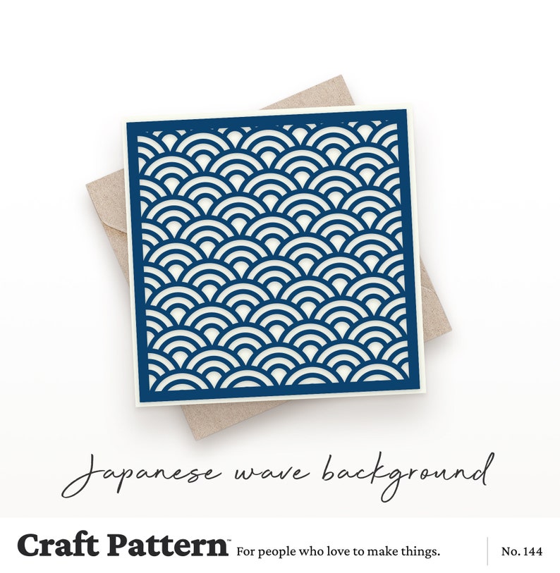 Japanese Wave Background SVG, Wave Pattern SVG, Stencil SVG, Pattern ...