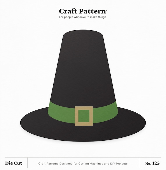 Die Cut-Pilgrim's Hat Paper Craft Supplies & Tools Papercraft etna.com.pe