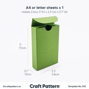 Bridge Card Box Template SVG, Gift Box SVG, Party Favor Box SVG, Box ...