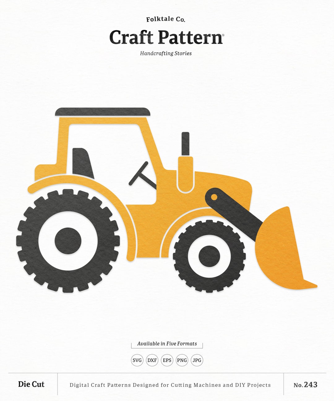 Construction Truck SVG, Digger SVG, Tractor SVG, Font Loader Cut File ...
