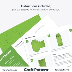 Bridge Card Box Template SVG, Gift Box SVG, Party Favor Box SVG, Box ...