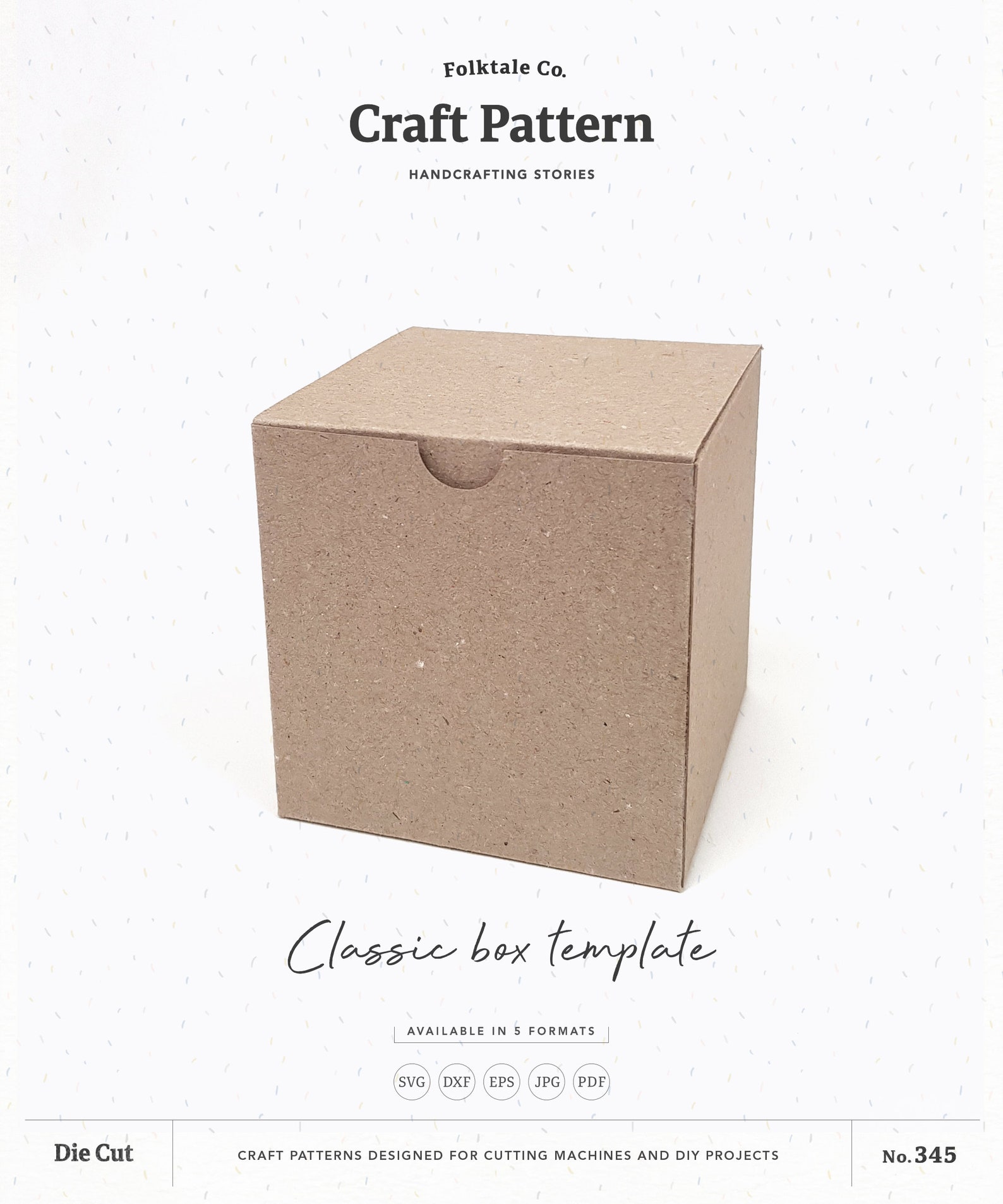 Large Classic Box Template SVG Gift Box SVG Favor Box SVG | Etsy UK