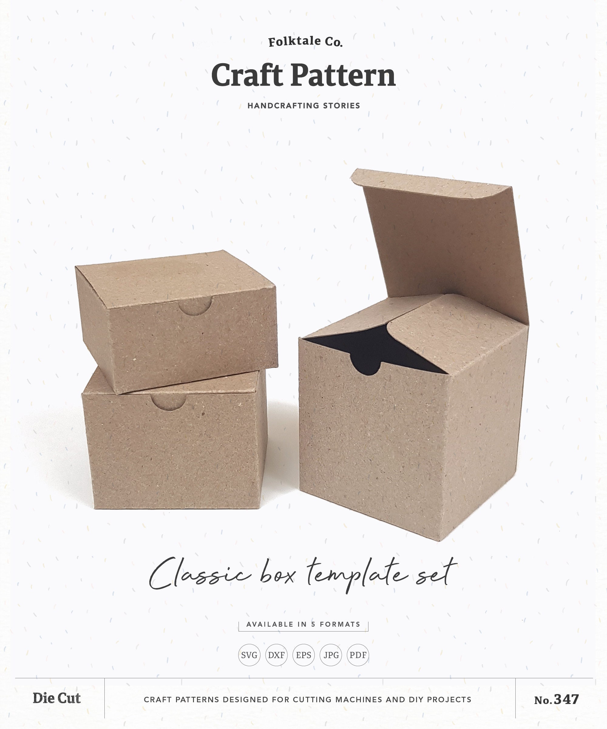 Classic Box Templates SVG Gift Box SVG Party Favor Box SVG - Etsy Canada