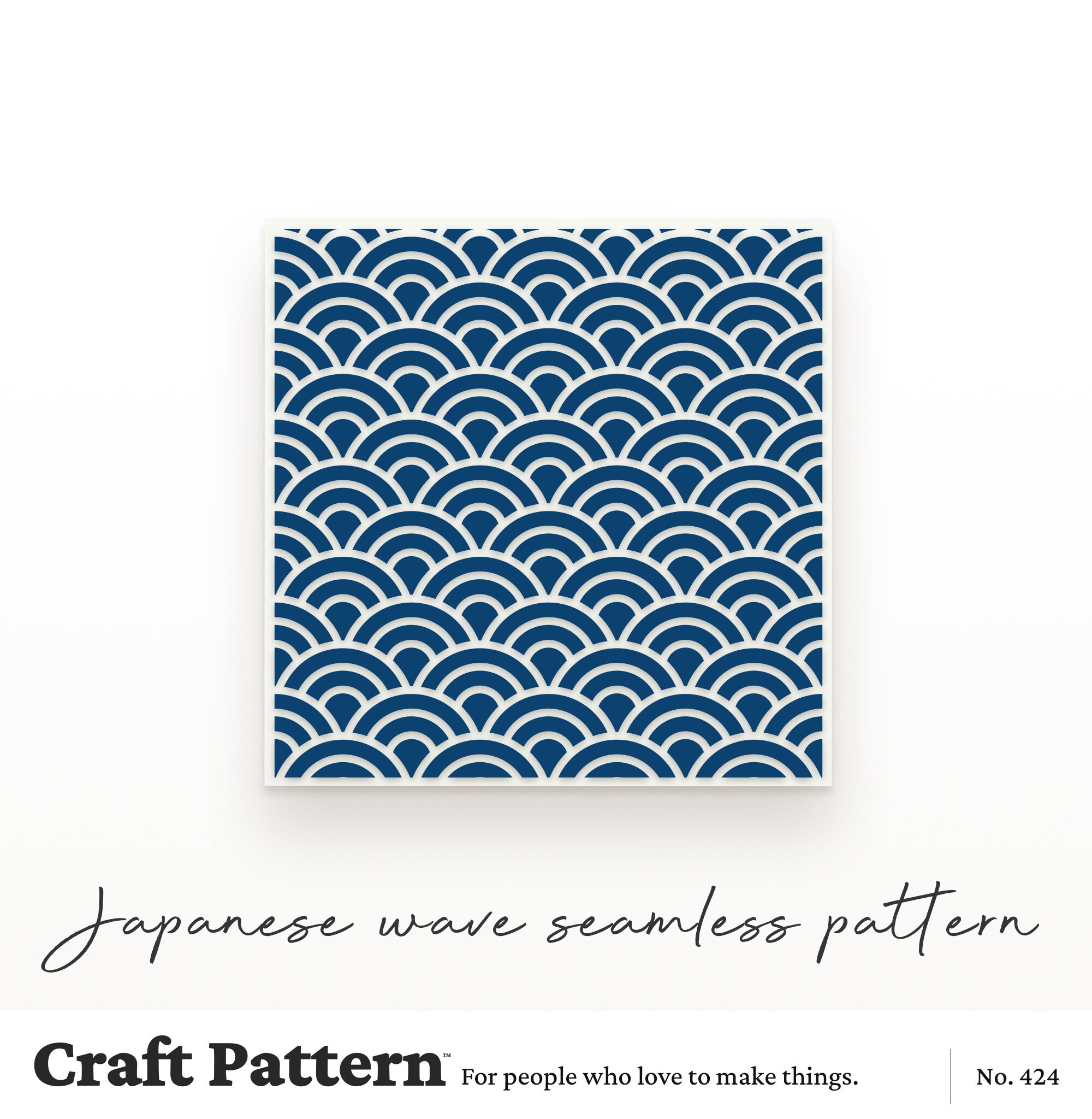 Japanese Wave Seamless Pattern SVG Wave Pattern SVG - Etsy