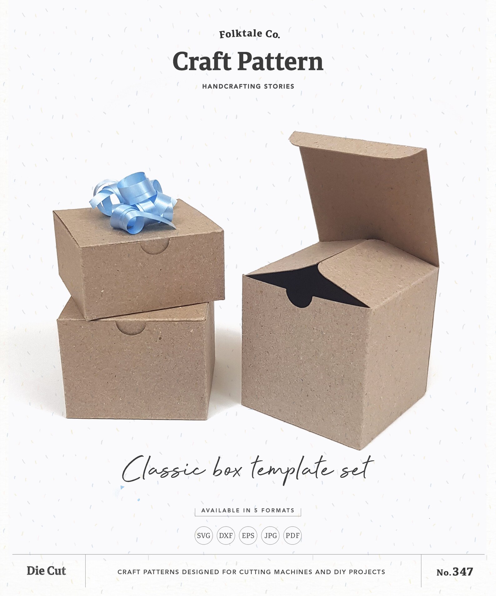 Classic Box Templates SVG Gift Box SVG Party Favor Box SVG - Etsy