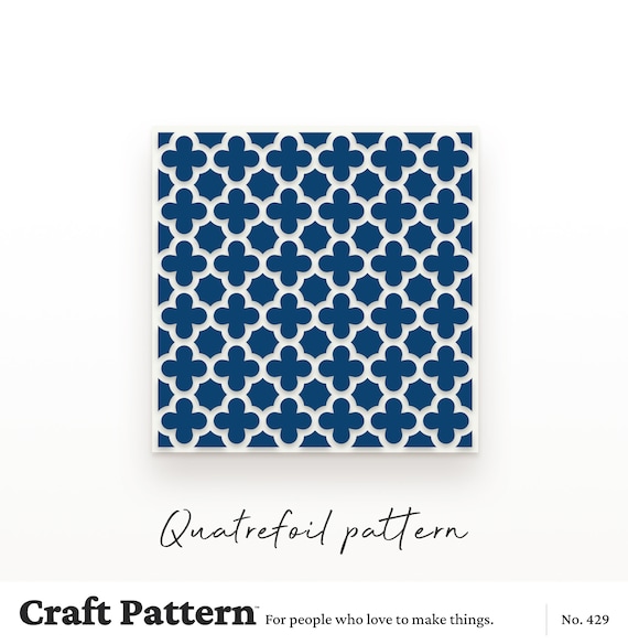 Quatrefoil Pattern Background