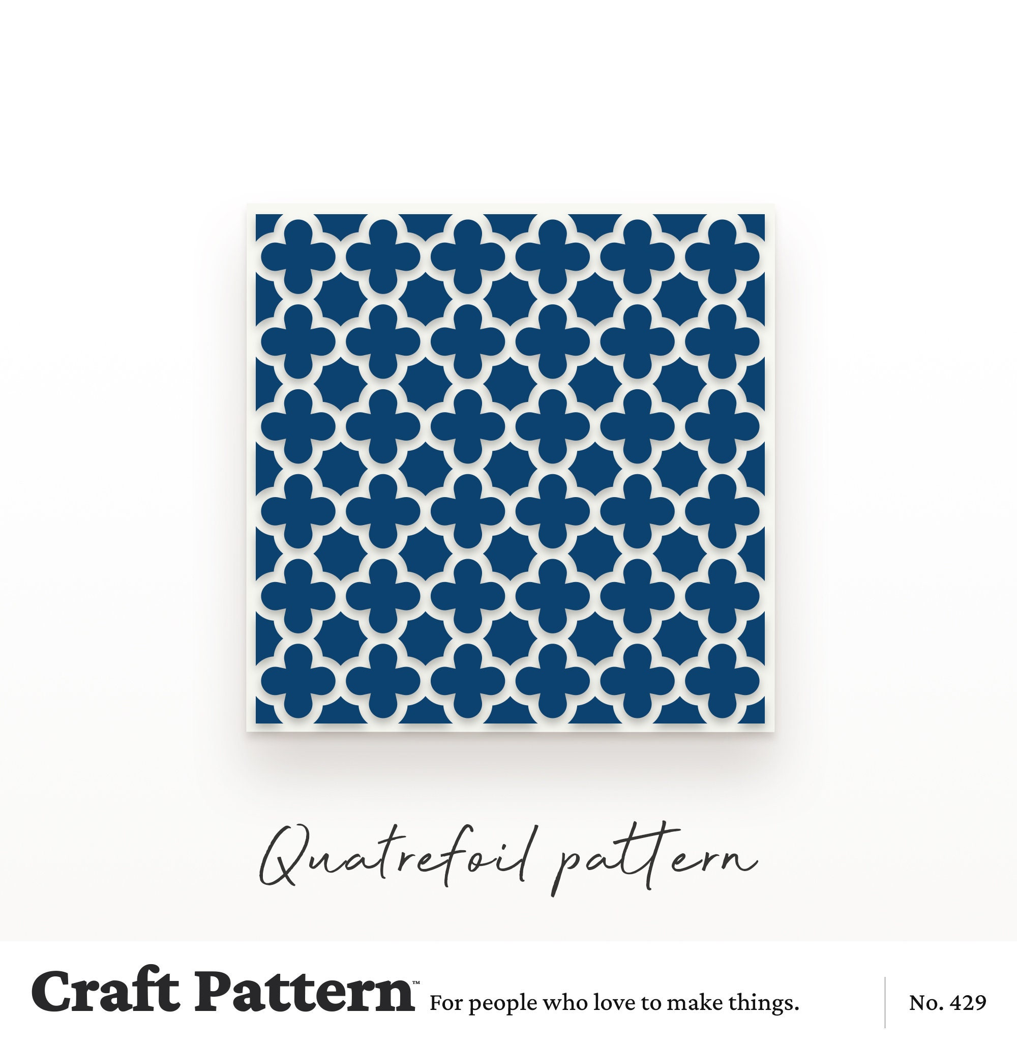 Quatrefoil Outline Png