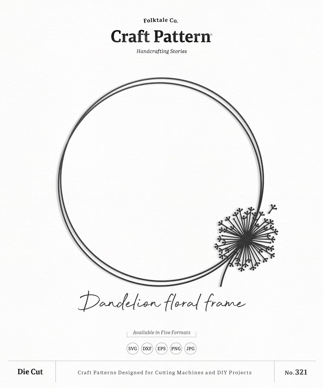 Dandelion Frame SVG Flower Frame SVG Dandelion SVG Flower - Etsy UK
