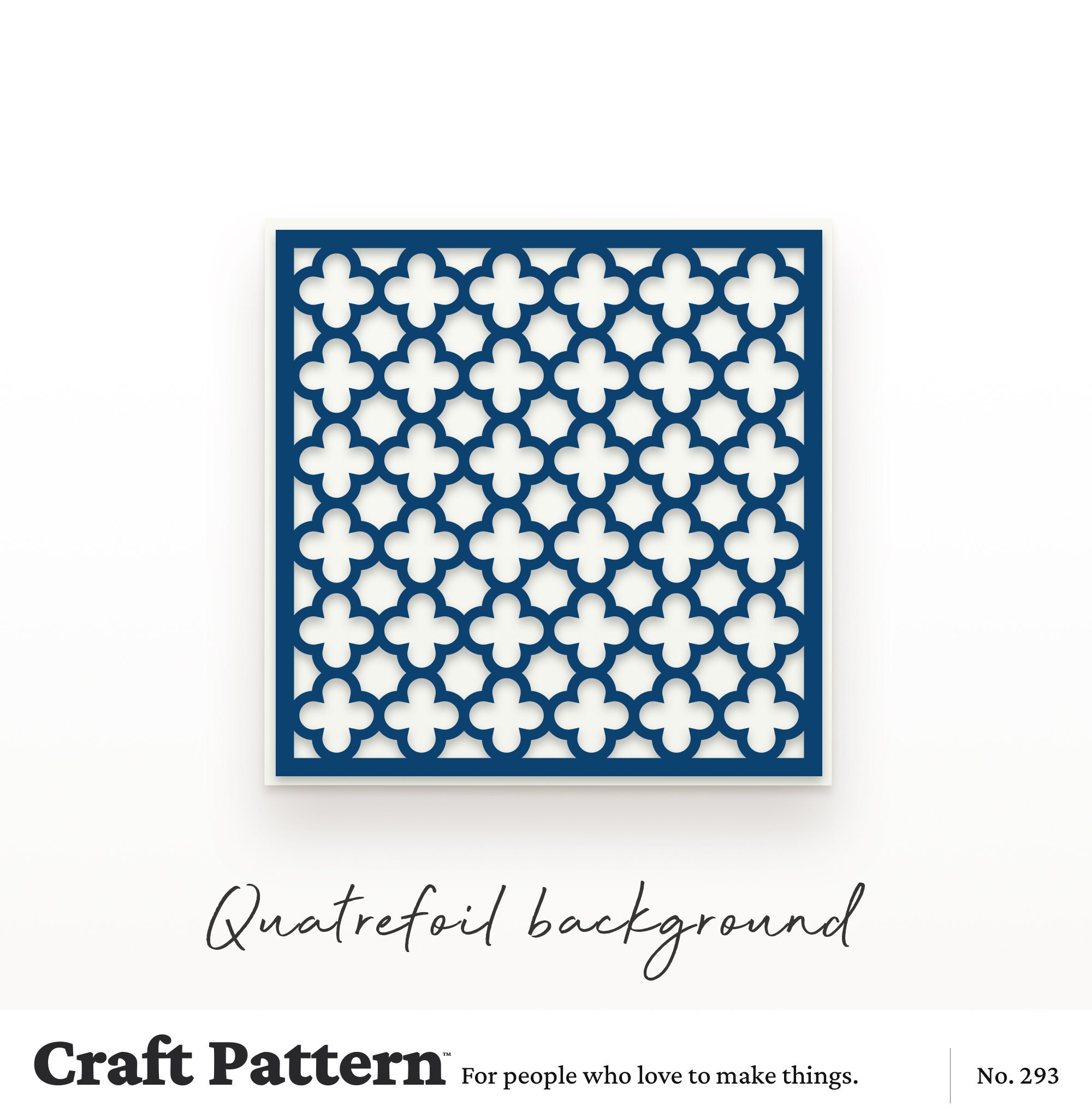 Quatrefoil Design Template