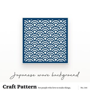 Japanese Wave Background SVG, Wave Pattern SVG, Stencil SVG, Pattern ...