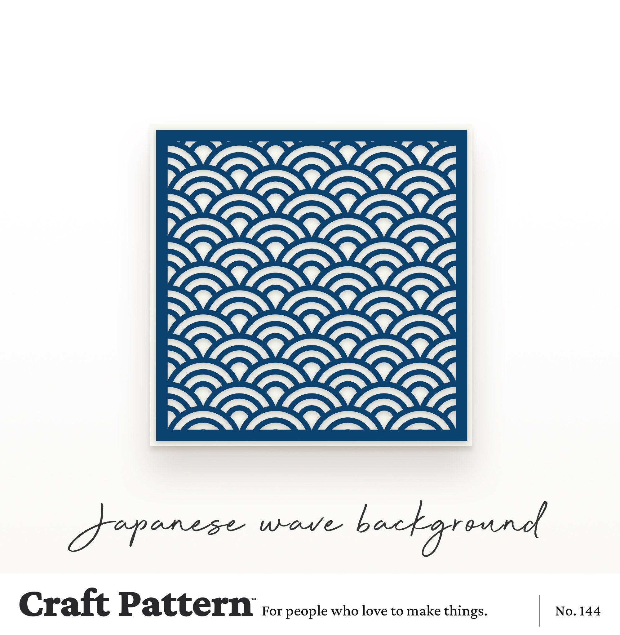 Japanese Wave Background SVG, Wave Pattern SVG, Stencil SVG, Pattern ...