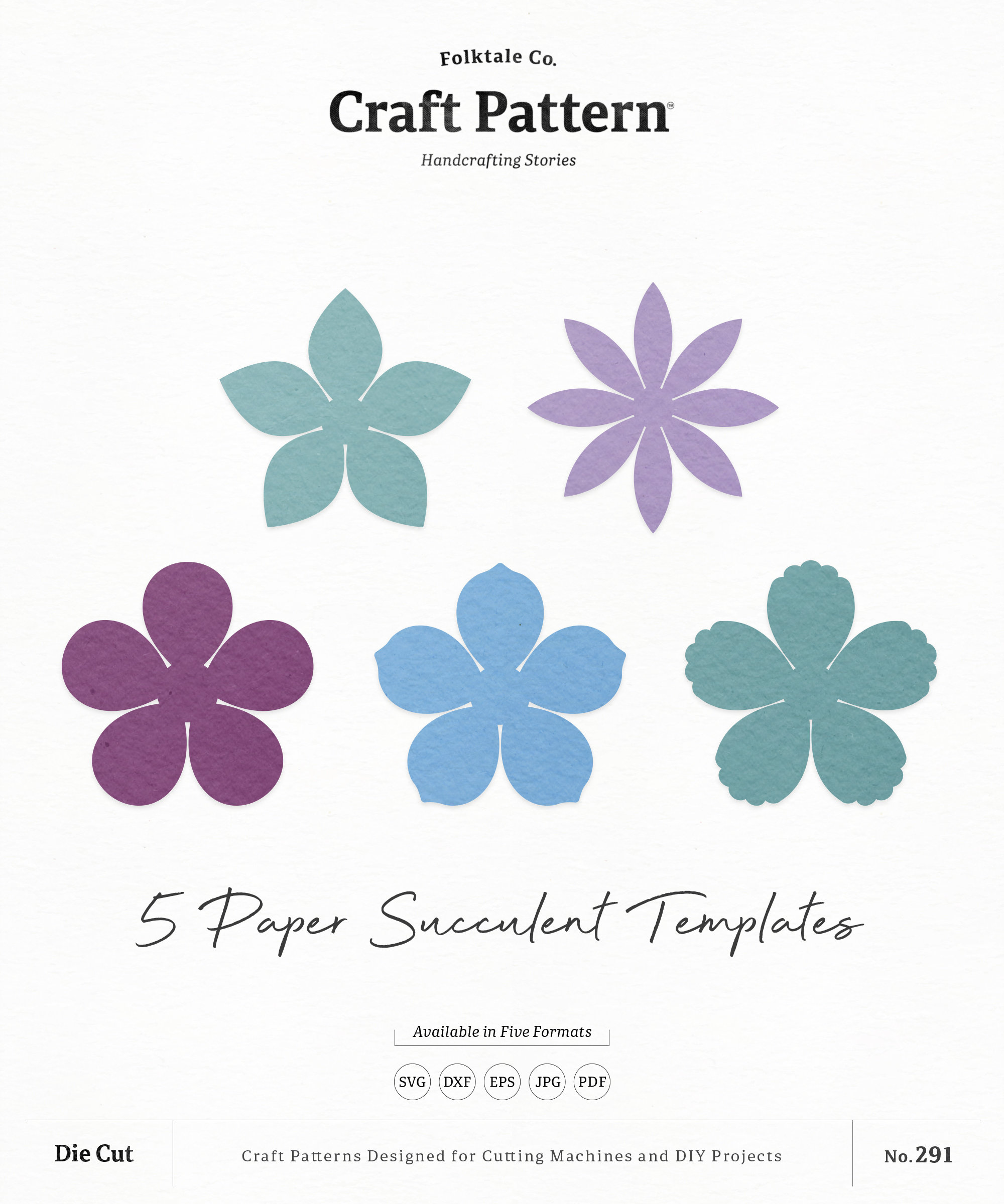 Paper Succulent Template SVG Paper Plant Template Paper - Etsy