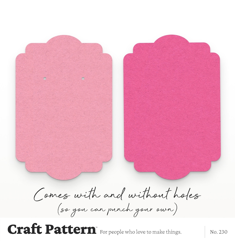 Ornate Earring Display Cards SVG, Earring Cards SVG, Jewellery Display ...