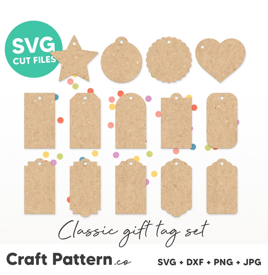 Gift Tags SVG, Gift Tag Templates, Labels and Price Tags SVG Cut File ...