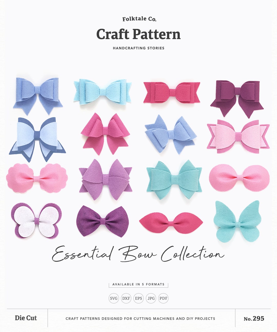 Essential Bow SVG Bundle, Bow Collection SVG, Bows SVG, Bow Templates ...