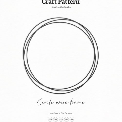 Circle Wire Frame SVG Circle Monogram Frame SVG Circle Frame - Etsy