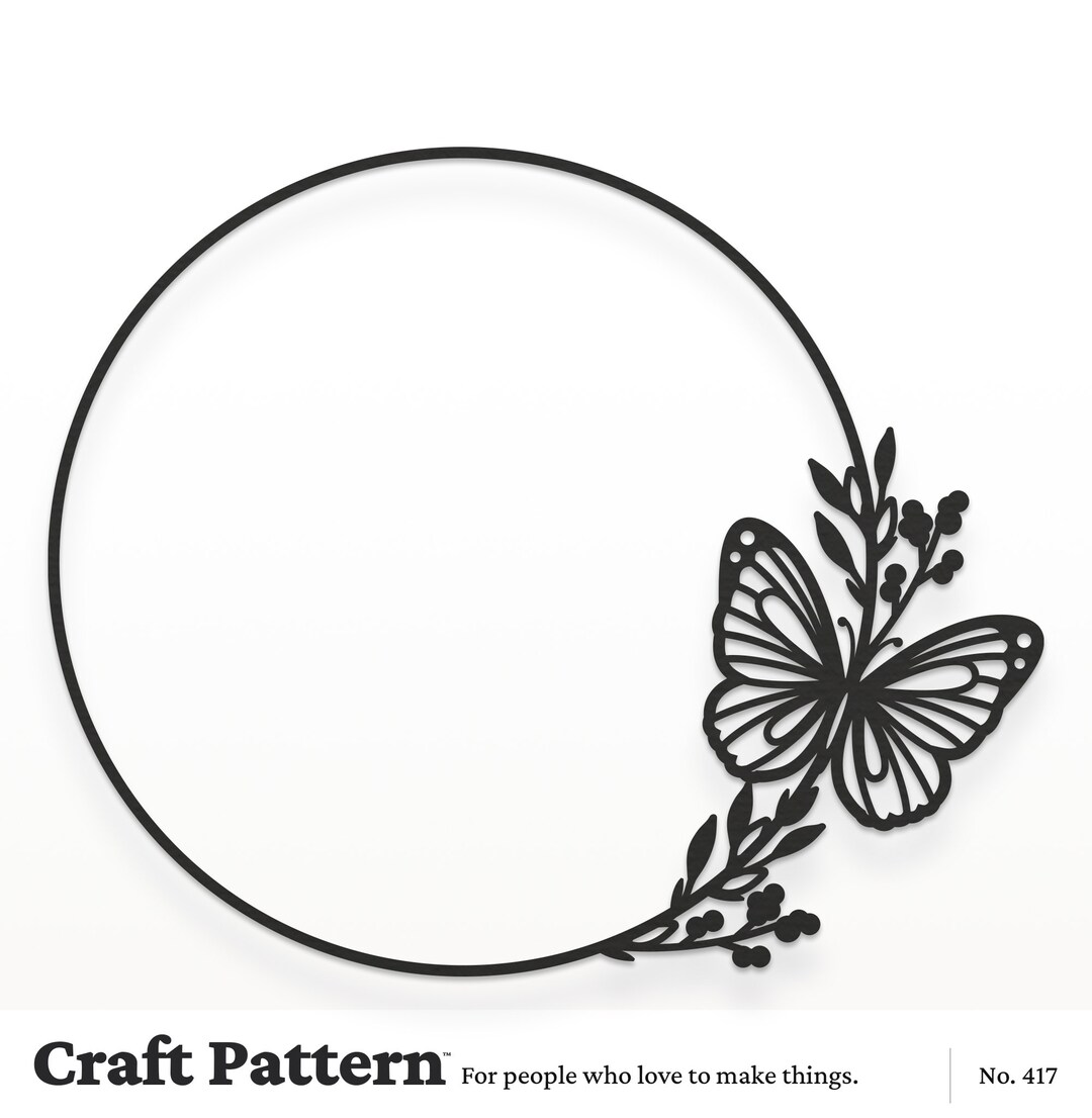 Butterfly Frame SVG, Butterfly SVG, Monogram SVG, Flower Svg, Wreath ...