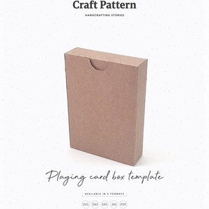 Playing Card Box Template SVG, Gift Box SVG, Party Favor Box SVG, Box ...