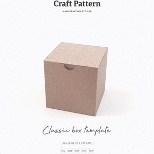 Classic Box Template SVG, Gift Box SVG, Party Favor Box SVG, Wedding ...