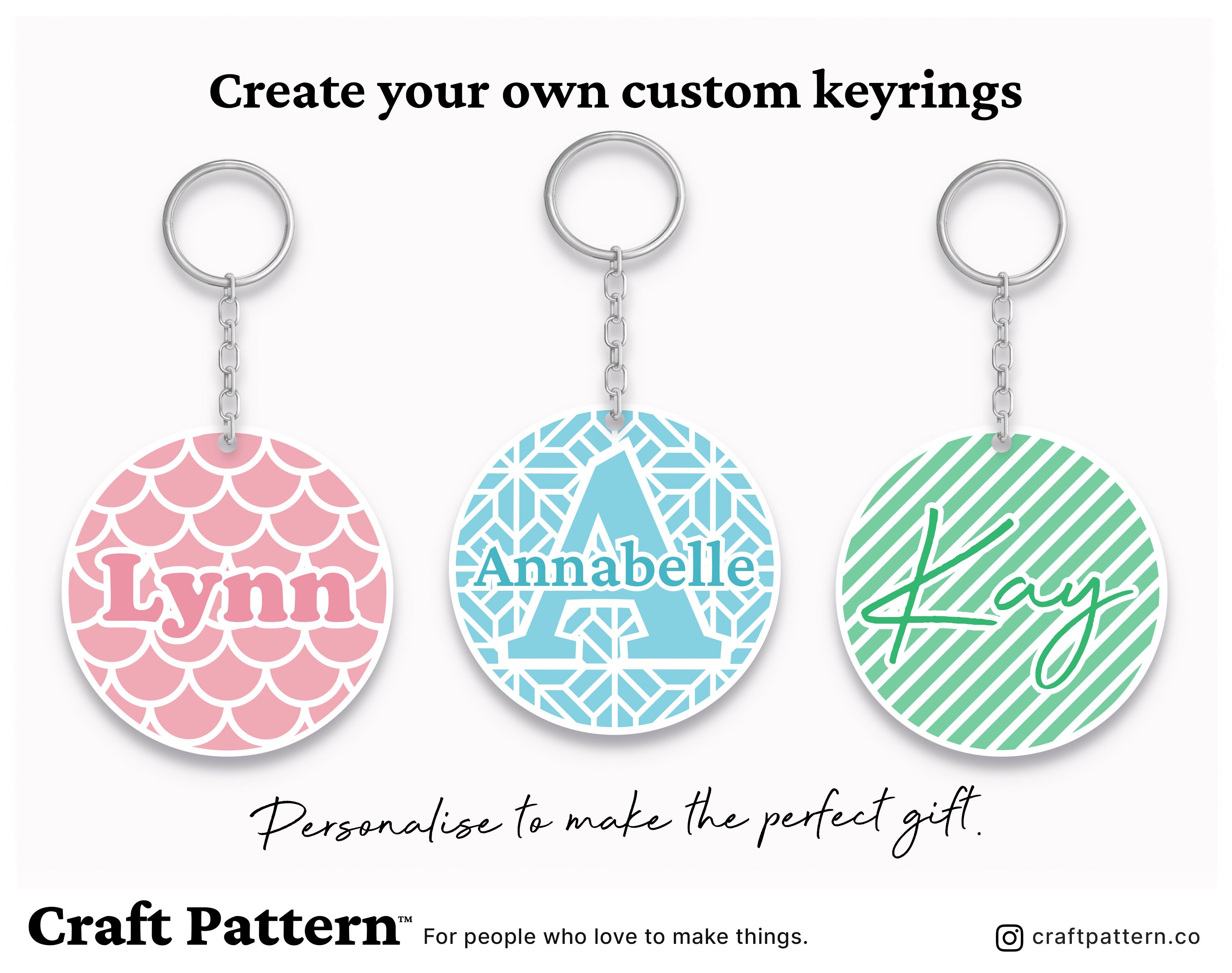 30 Circle Patterns SVG Craft Pattern Keychain SVG Key Ring - Etsy UK