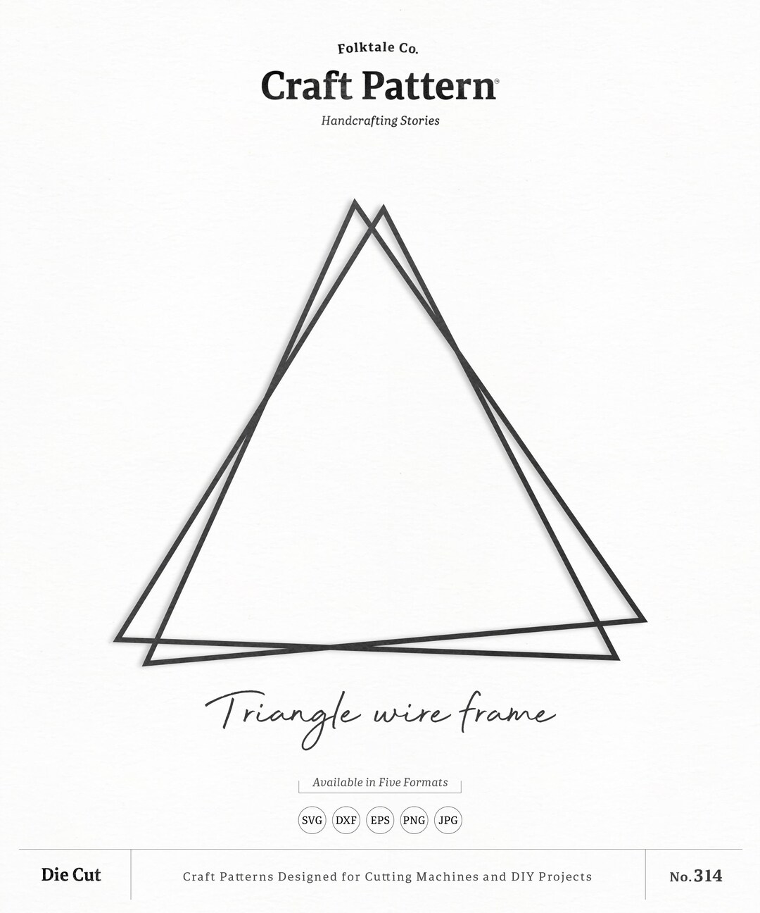 Triangle Wire Frame SVG, Triangle Monogram Frame SVG, Triangle Frame ...