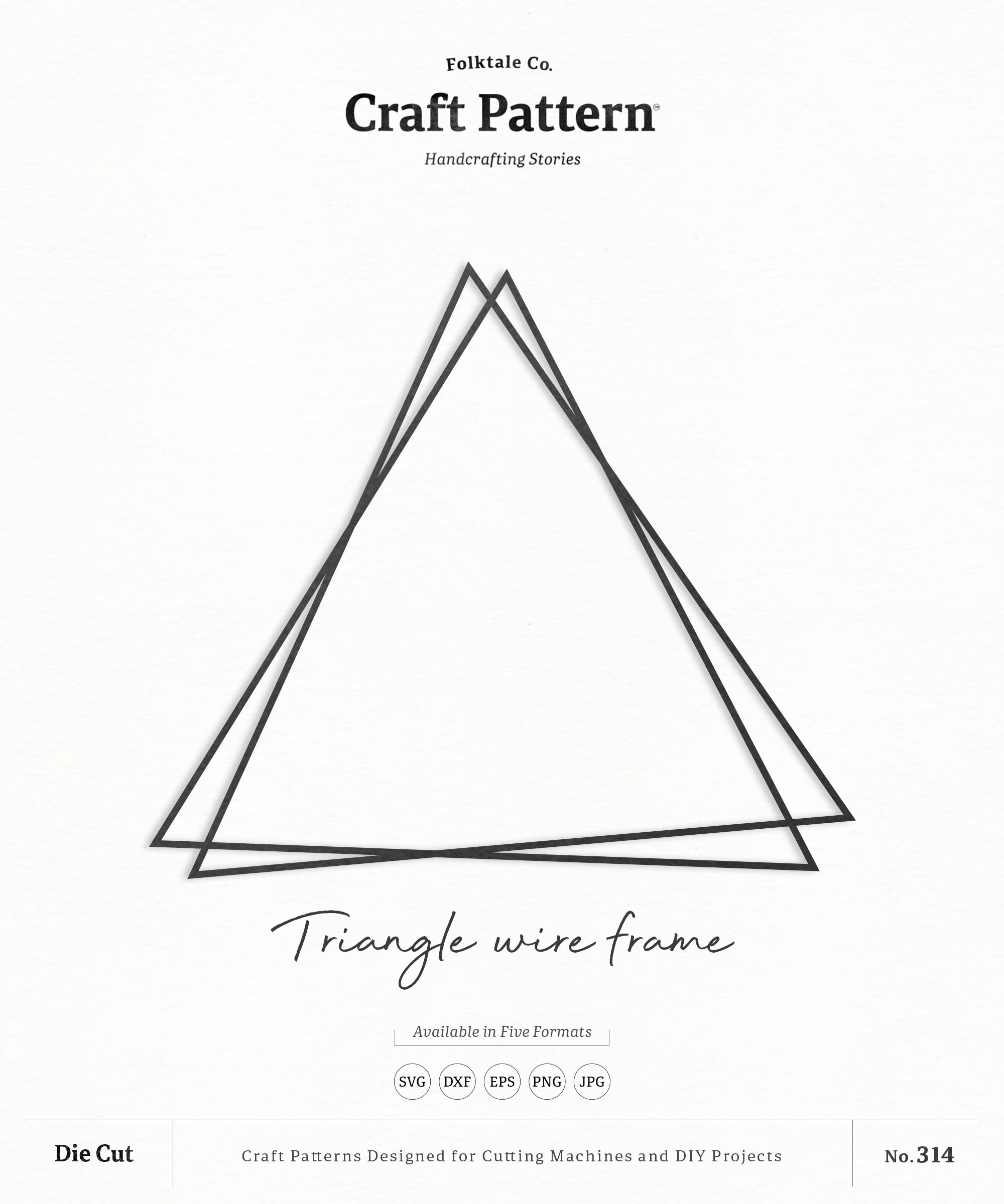 Triangle Wire Frame SVG, Triangle Monogram Frame SVG, Triangle Frame ...