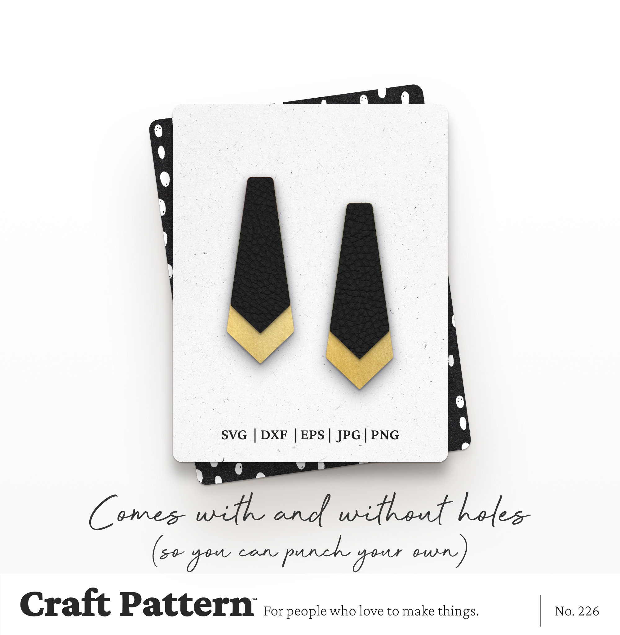 Diamond Dangle Earrings SVG Earring SVG Earring Template - Etsy