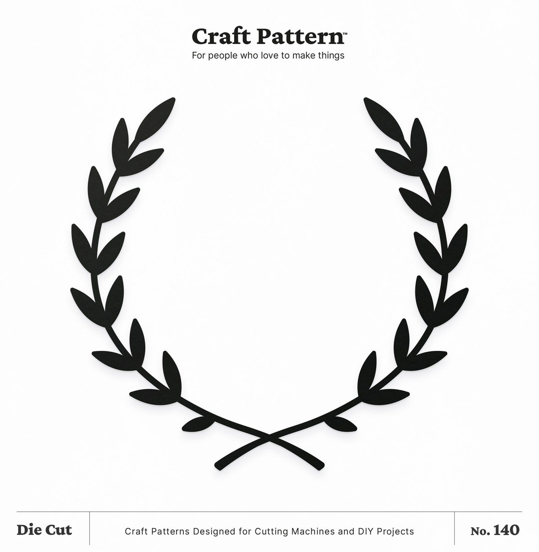 Laurel Wreath SVG, Wreath Sublimation, Laurel SVG, Monogram SVG, Wreath ...