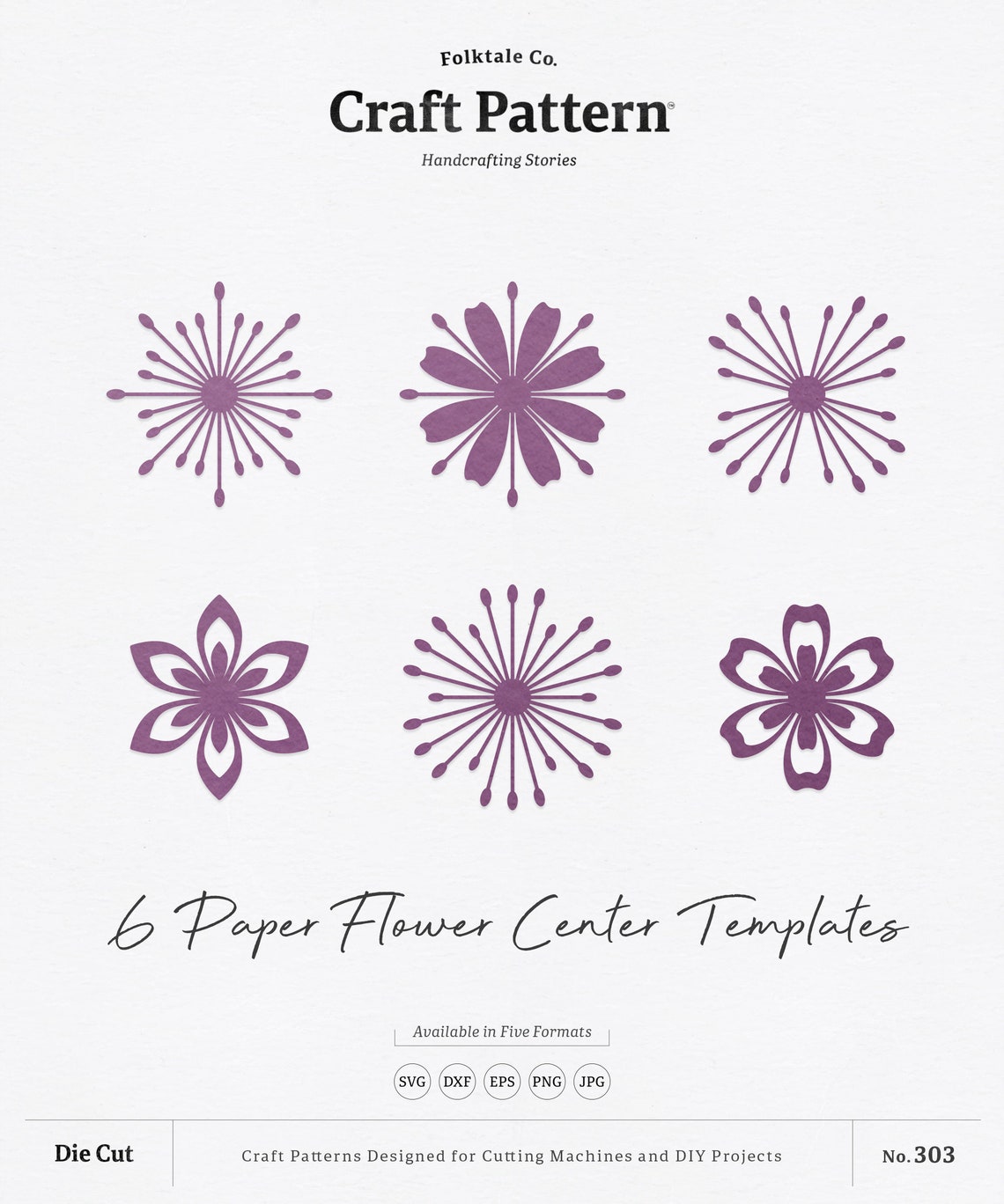 Paper Flower Center Templates SVG Paper Flower Centers SVG | Etsy