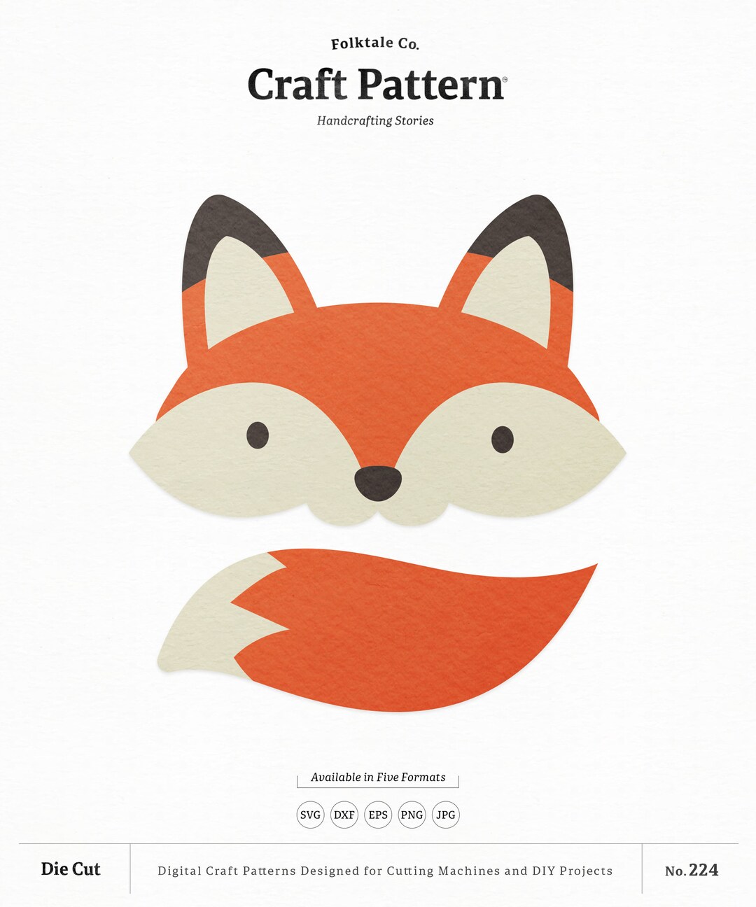 Fox Face SVG Craft Pattern, Fox SVG, Baby Fox SVG, Fox Cut File, Fox ...