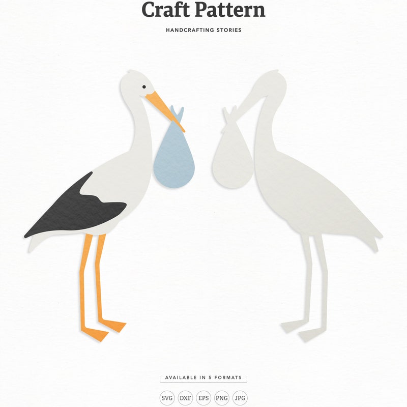 Stork Clipart - Etsy