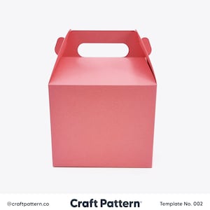 Square Gable Box SVG, Box Template SVG, Gift Box SVG, Party Favor Box ...