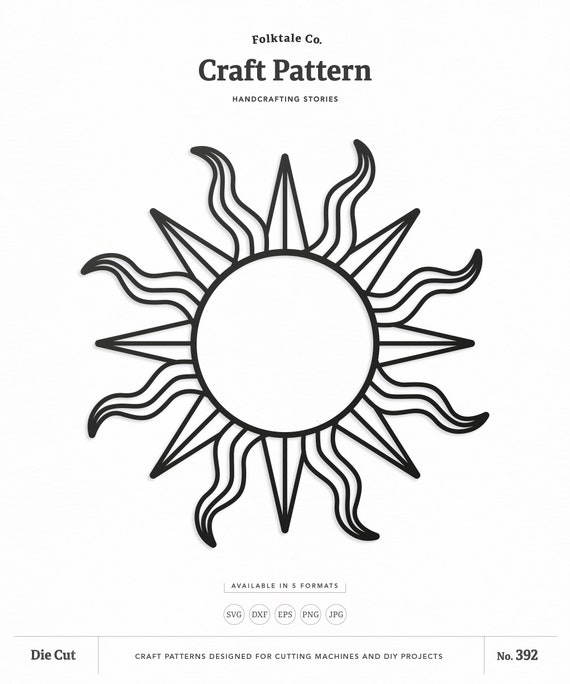 Sun Frame SVG Circle Monogram Frame SVG Circle Frame SVG | Etsy UK