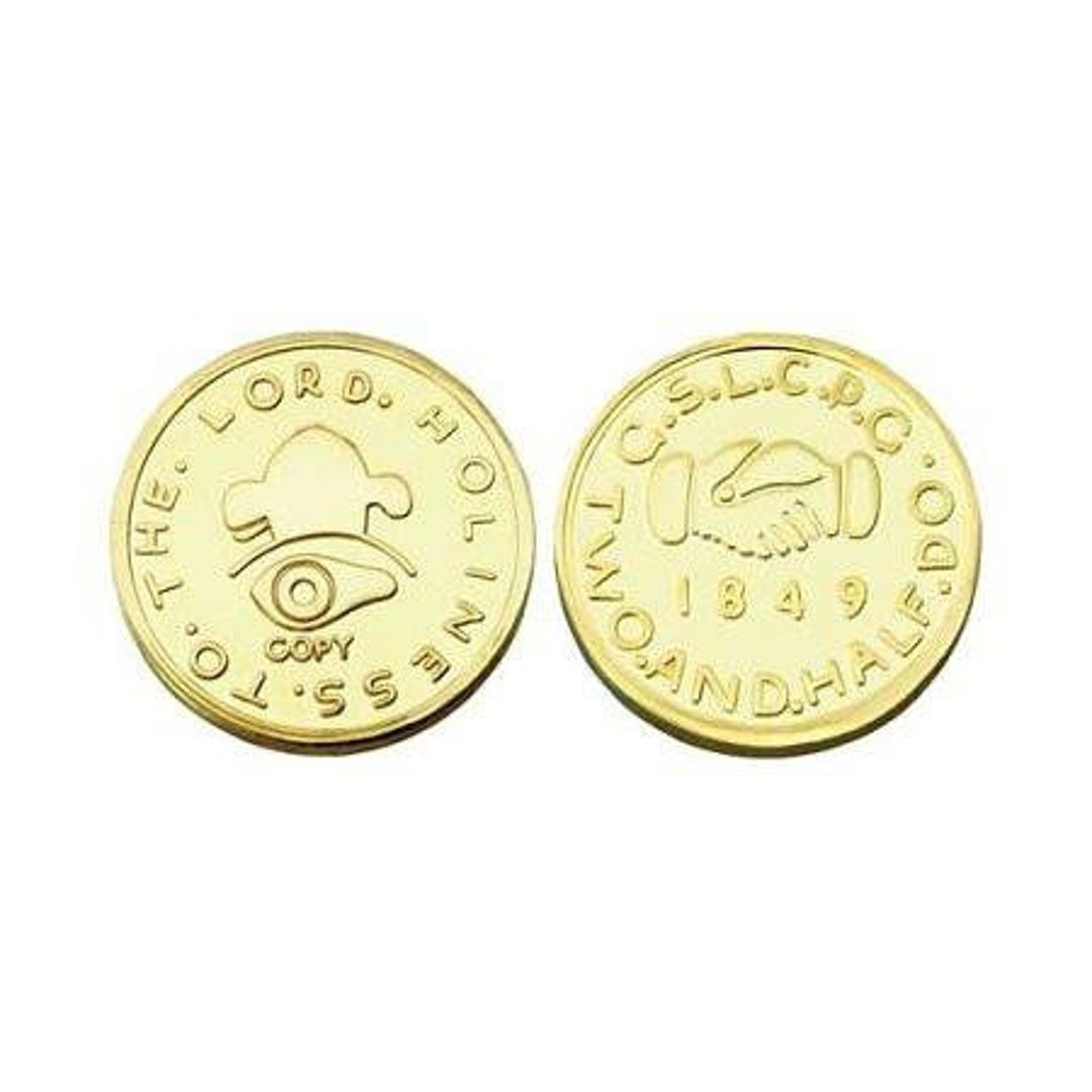 M4 2.50 LDS CTR Dollar Mormon Gold Coin Replica Handmade One Moment in ...