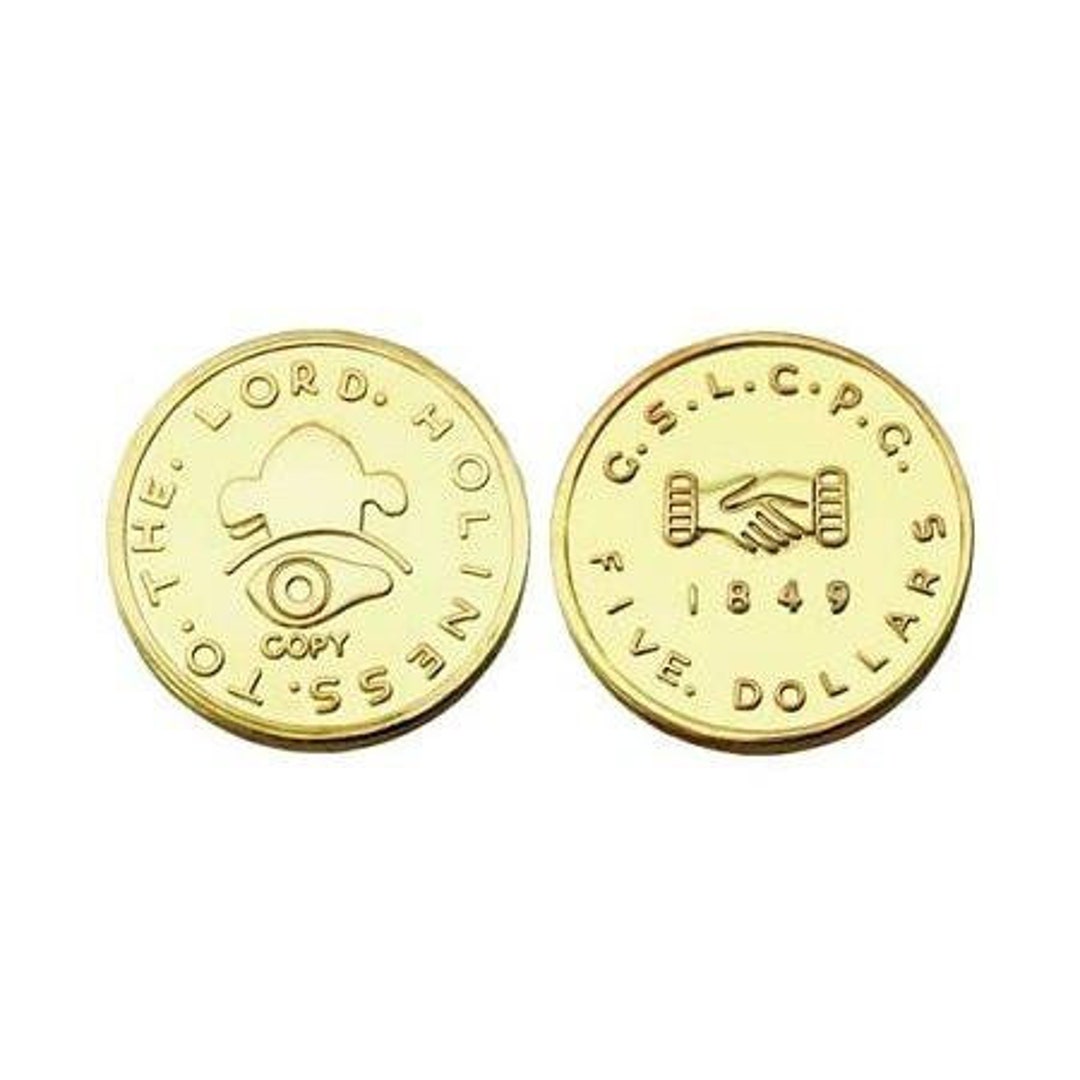 M5 LDS CTR 5.00 Dollar Mormon Gold Coin Replica 24kt Plate One - Etsy