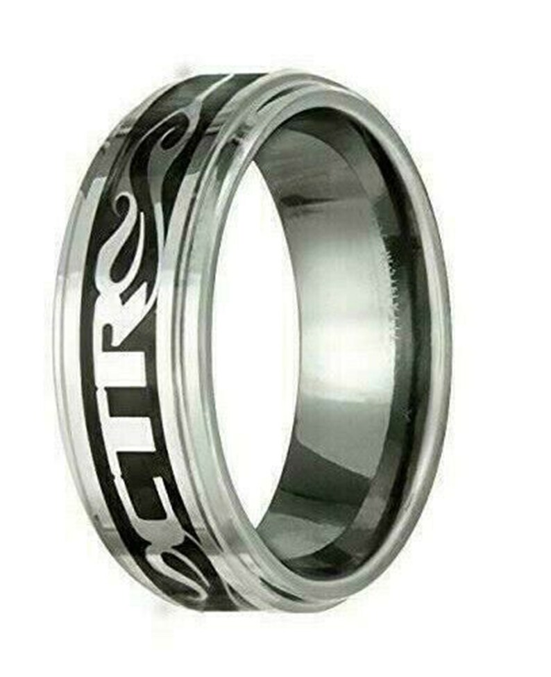 J174 Nfuzed Tungsten Carbide Ring One Moment in Time Mormon - Etsy