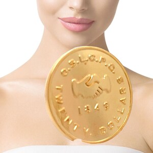 M7 LDS CTR 20.00 Dollar Mormon Gold Coin Replica Handmade One Moment in ...